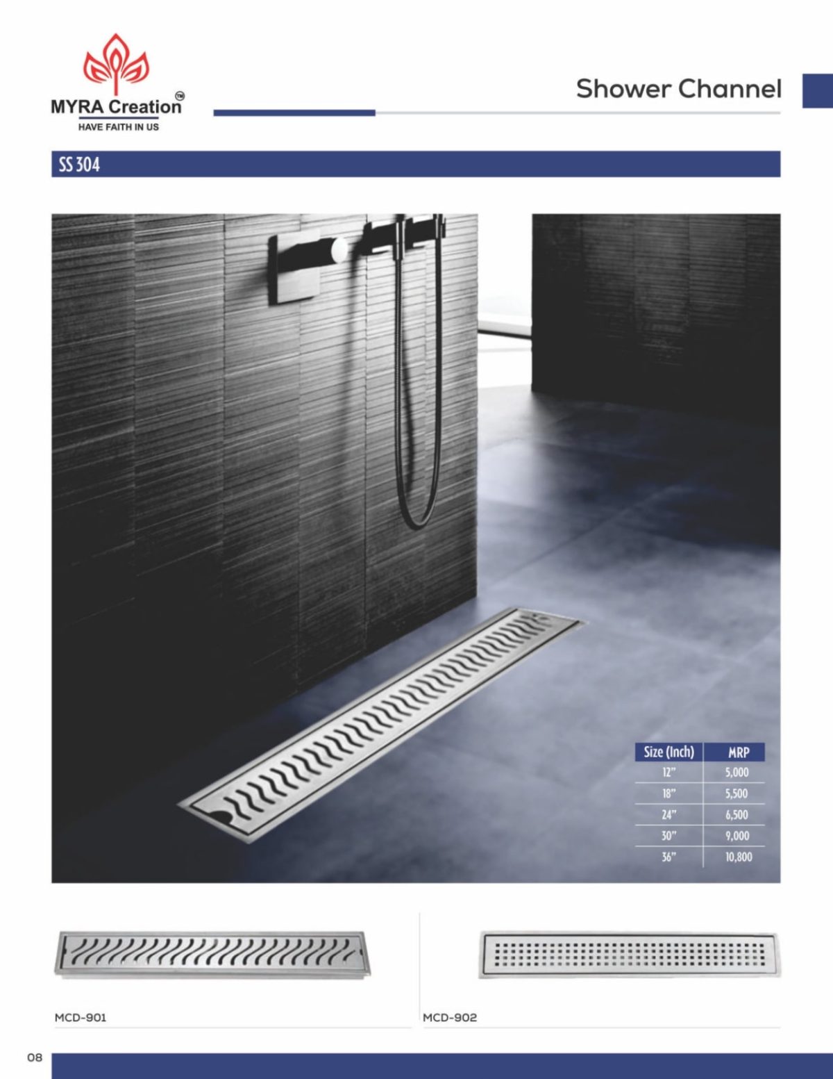 SHOWER DRAINER – Myra Cerations